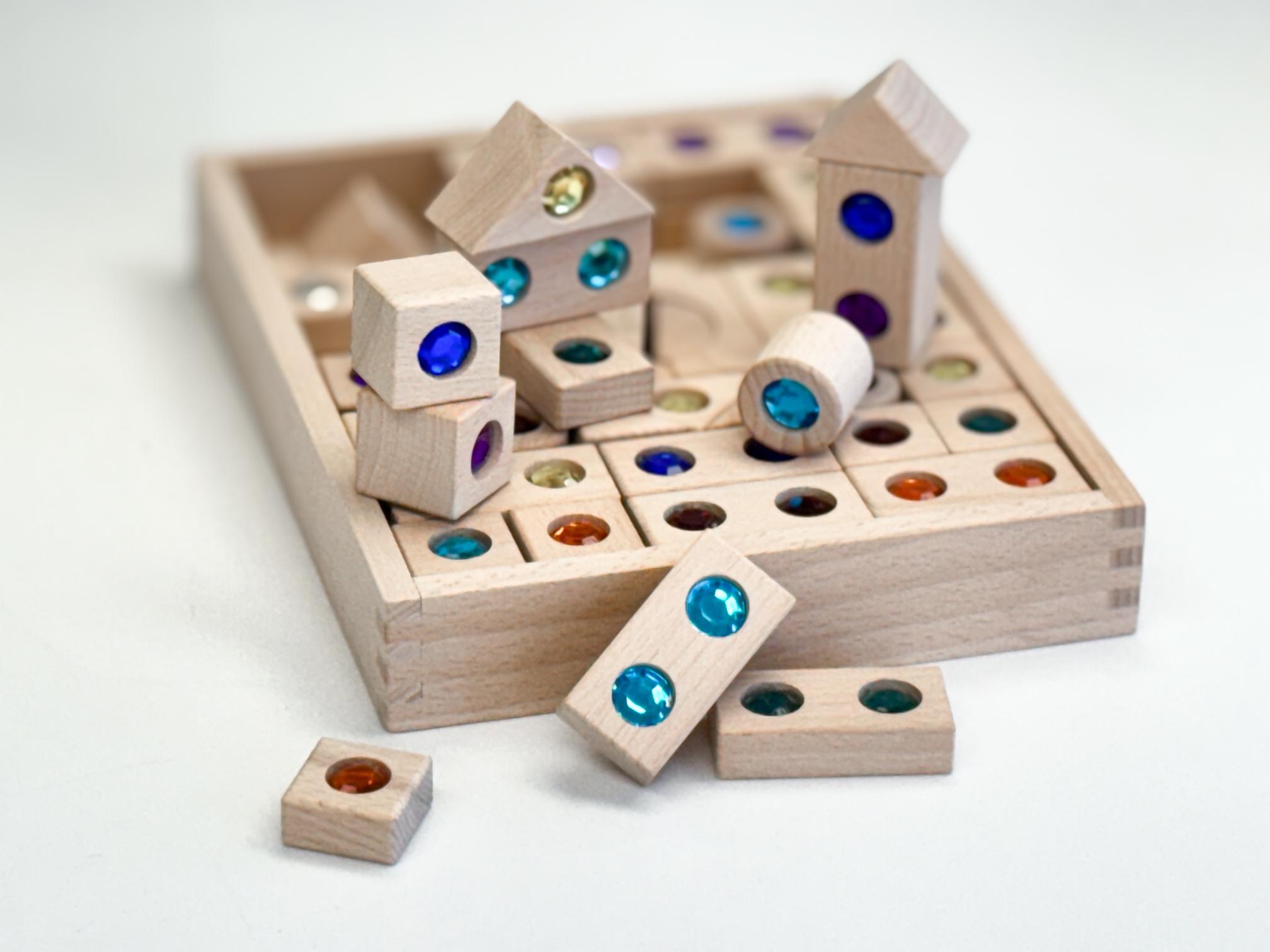 Wooden Gem Block Set – Mighty Learner